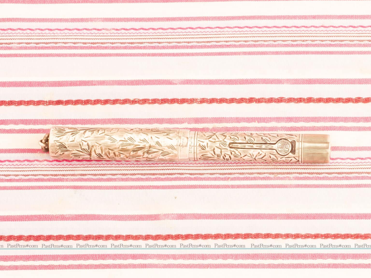 Waterman Sterling Silver Overlay Hand-Engraved Floral Pen