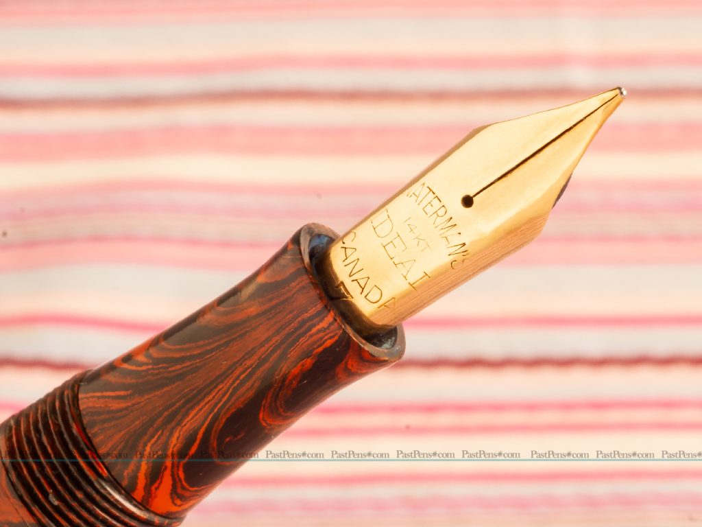 Waterman #55 Red Ripple Hard Rubber Senior Fountain Pen