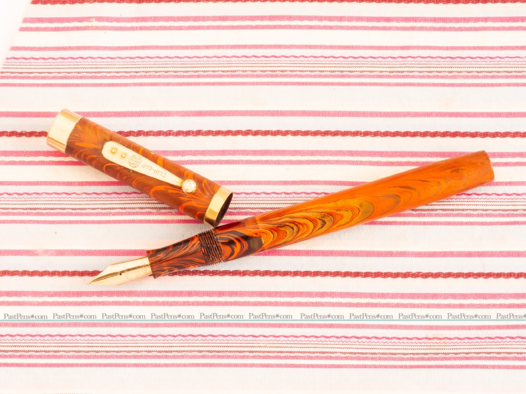 Waterman #55 Red Ripple Hard Rubber Senior Fountain Pen