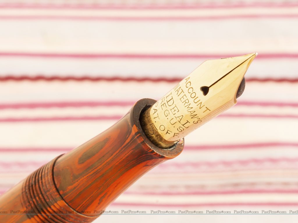 Vintage Waterman IDEAL 55 Red Ripple Fountain Pen