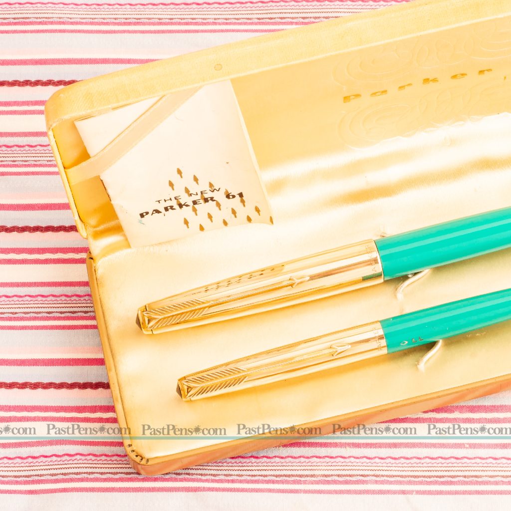 Parker 61 First Edition Rainbow Gold Turquoise Fountain Pen
